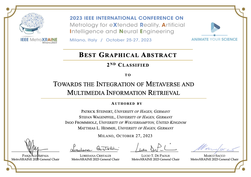 Award Winning Graphical Abstract and Paper Presentation at IEEE ...